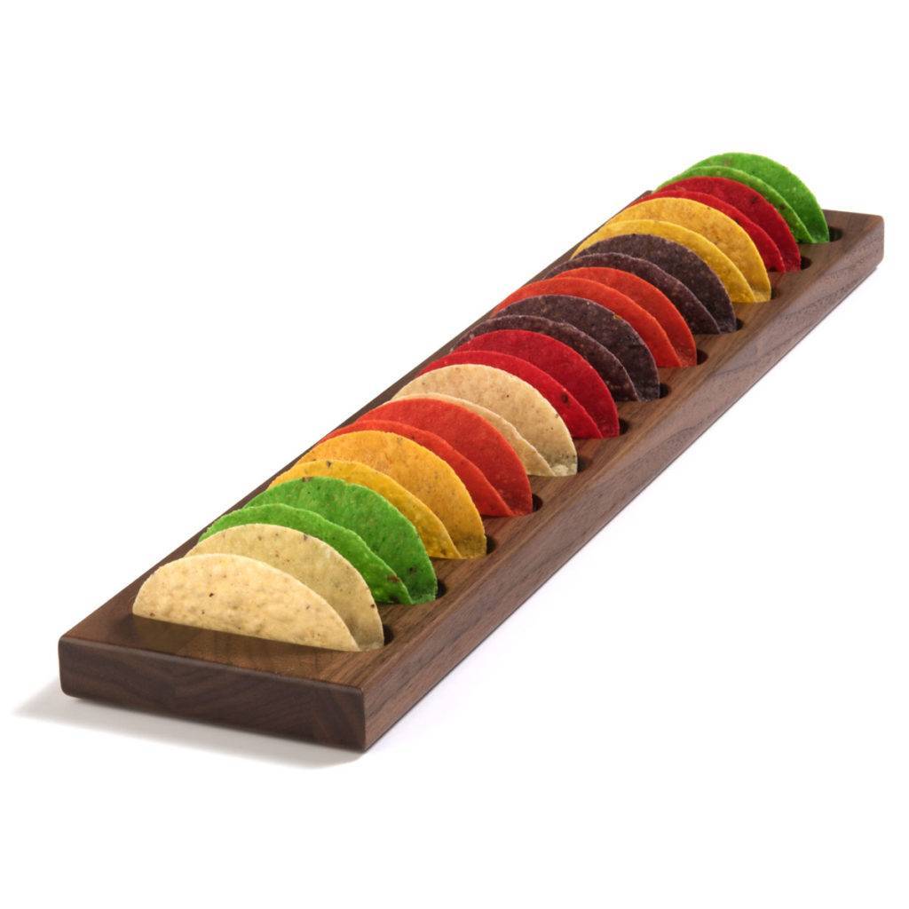 Long Bamboo Mini Taco Board | Displays & Racks | Mini Taco Shells