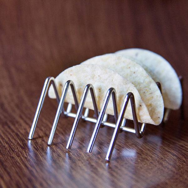 3 Spot Stainless Steel Mini Taco Rack – Order Mini Taco Shells
